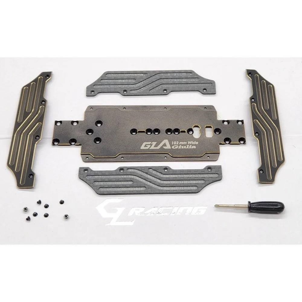 GL Racing: Giulia Hybrid chassis set 102mm (GG-OP-050) | Hobby Addicts