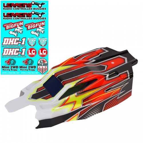 LC Racing: L5053 Pre-painted BHC-1 Body (Black) | Hobby Addicts