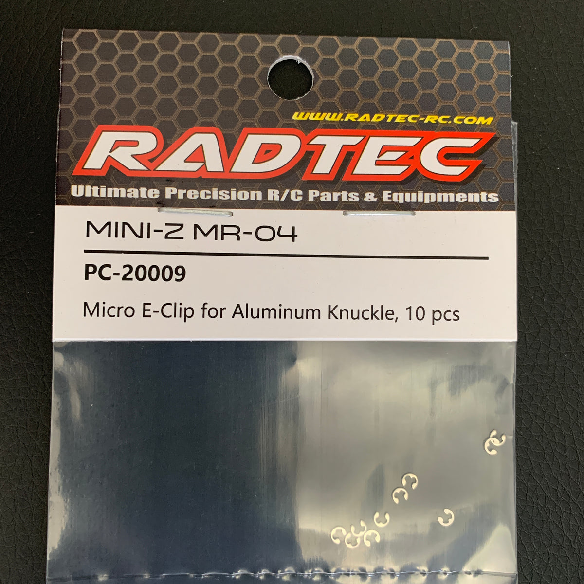 Radtec RC: Mini-Z MR04 Micro E-clips for Aluminum Knuckle (10 pcs ...